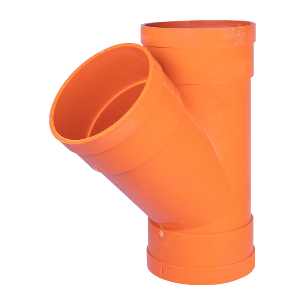 Sanitary PVC S1000 Wye 4" X 4" - Tacloban Ultrasteel Corporation