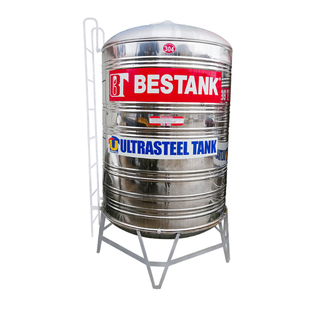 BSTR-2000 Stainless Vertical Tank W/ Ladder - Tacloban Ultrasteel ...