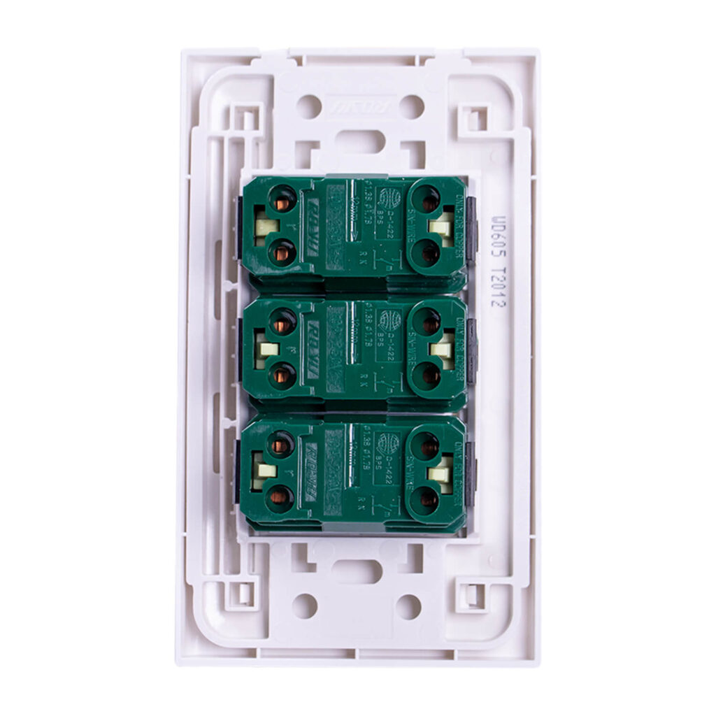 Royu Wide 3 Gang Switch With LED Set WD605 - Tacloban Ultrasteel ...