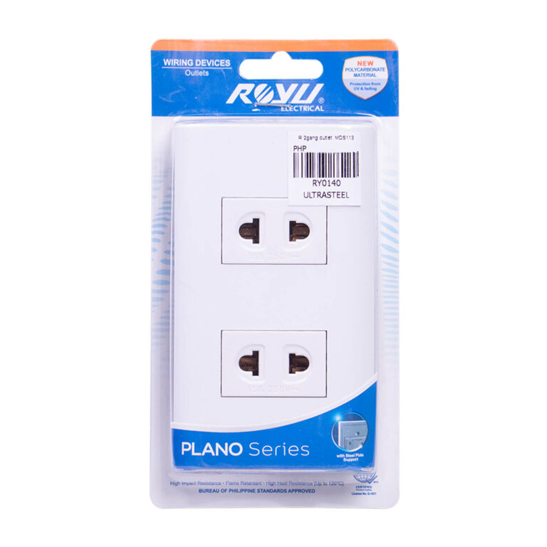 Royu Plano 2-Gang Outlet Set MDS113 - Tacloban Ultrasteel Corporation