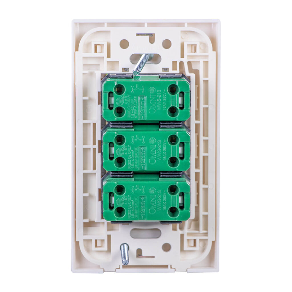Omni Wide Series 3-Gang 1-Way Switch White Plate (Set) - Tacloban ...