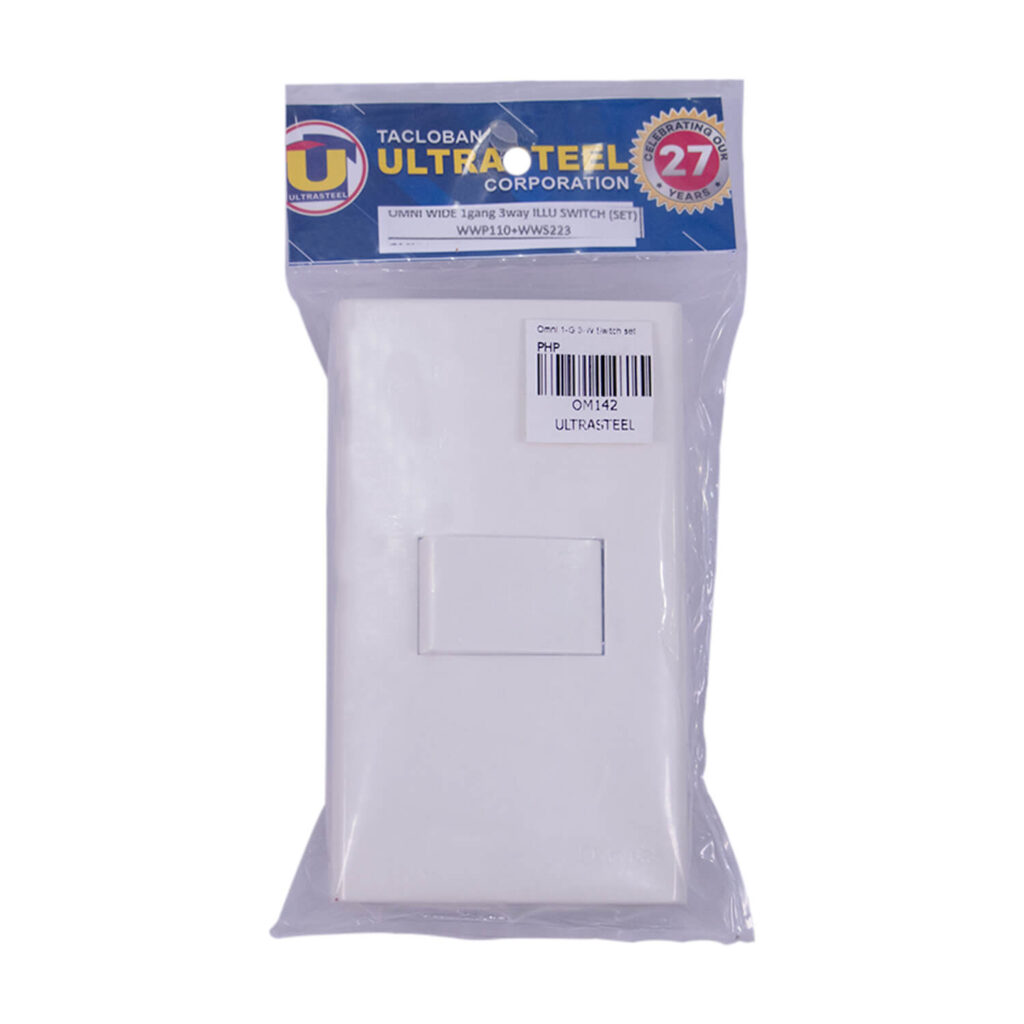 Omni Wide White 1 Gang 3 Way Switch Set (WWP-110 + WWS-223) - Tacloban ...