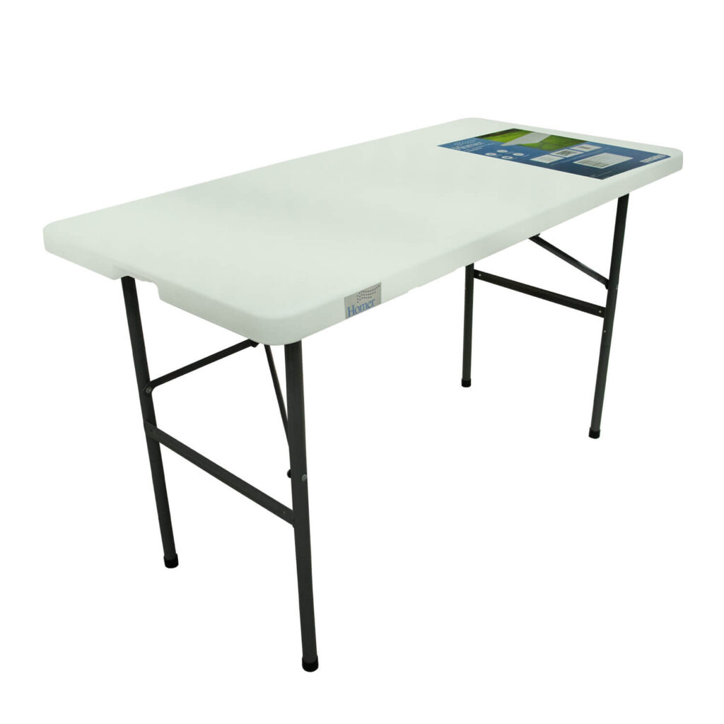 HOMER White 4ft. Folding Table HOMHQZ122 - Tacloban Ultrasteel Corporation