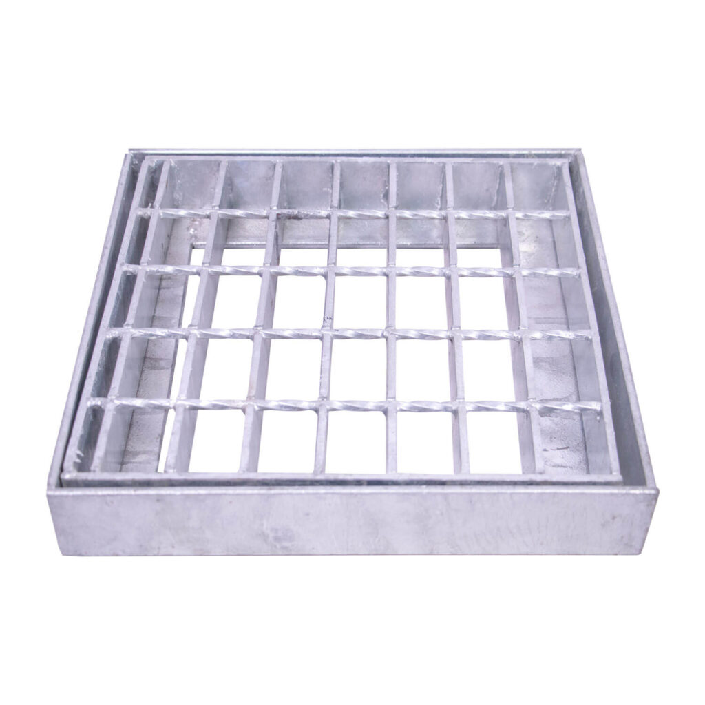 CRESTON GALVANIZED DRAINAGE GRATE With FRAME 12" X 12" (FQ-8822 ...