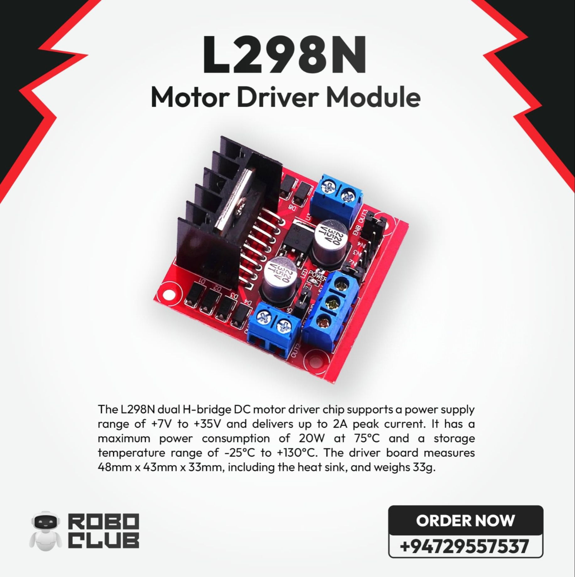 L298N Motor Driver Module Price in Sri Lanka | LKR 400 | Buy Online ...