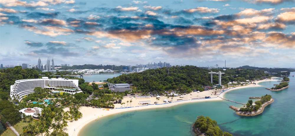 the complete guide on how to get to the Sentosa beach and what to do there