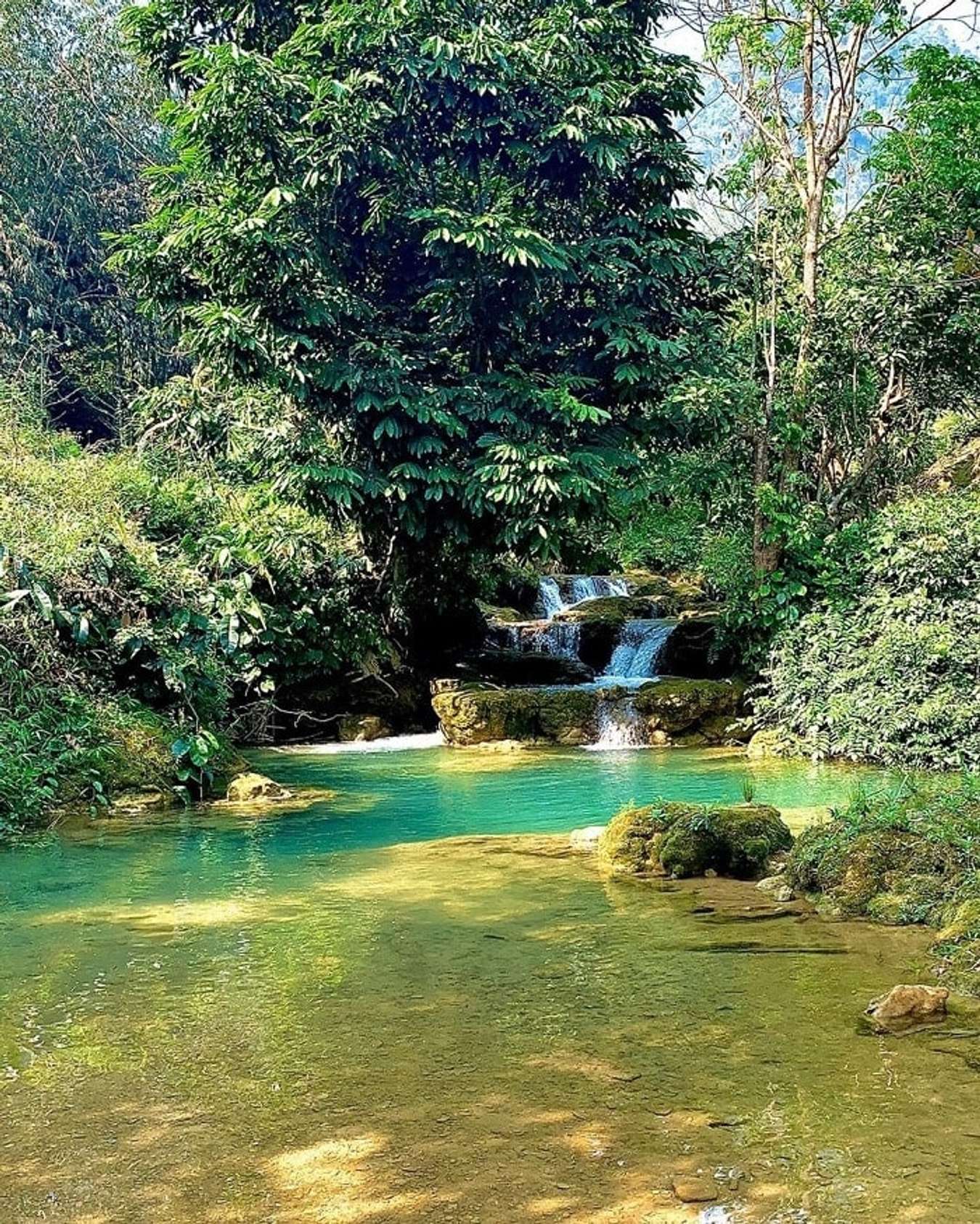 “Loạn nhịp” với vẻ đẹp tựa thiên đường của Thác Mu Hòa Bình