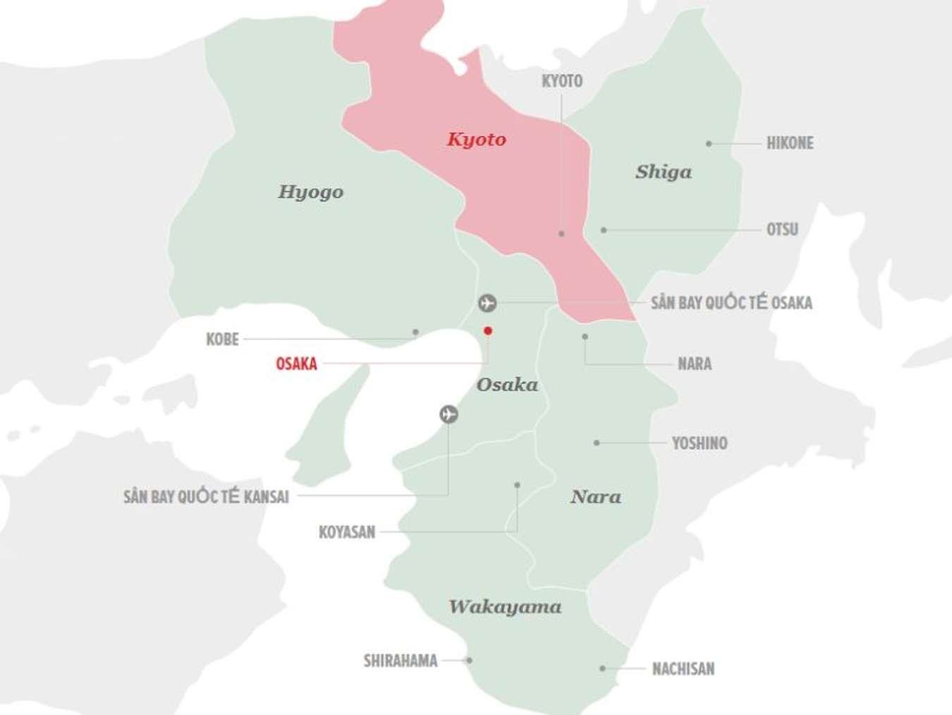 Top các địa điểm du lịch Kansai bạn không thể bỏ lỡ khi du lịch Nhật Bản