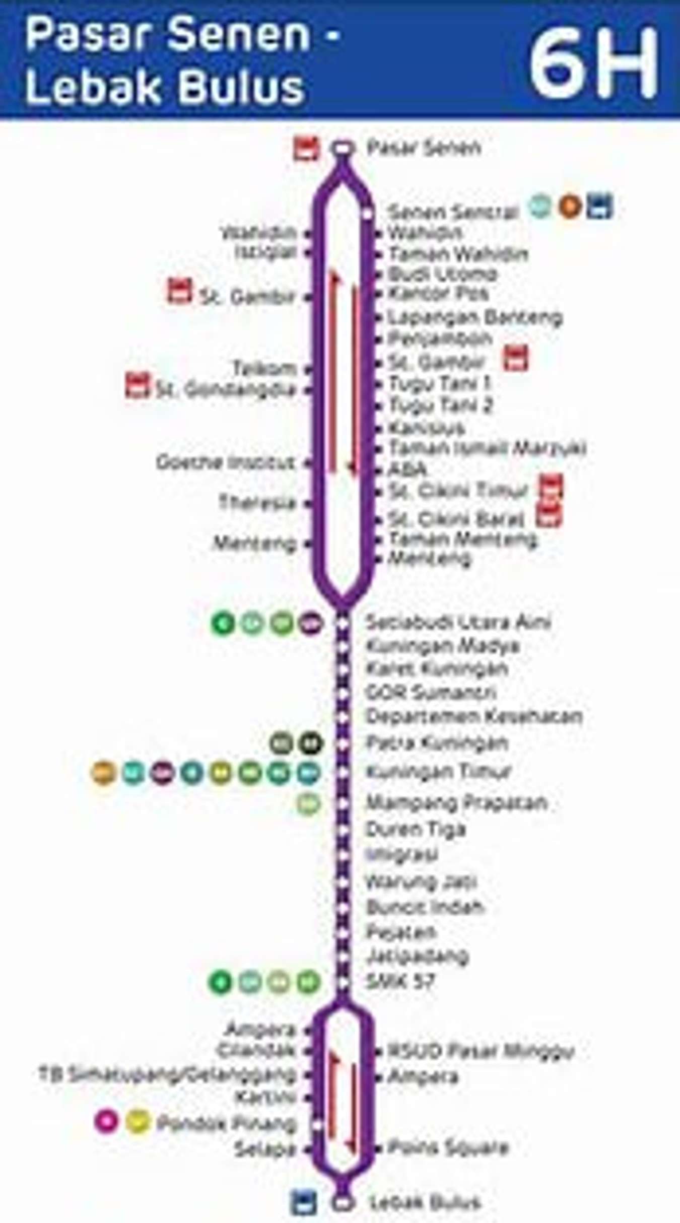 Bus Transjakarta Koridor 6H