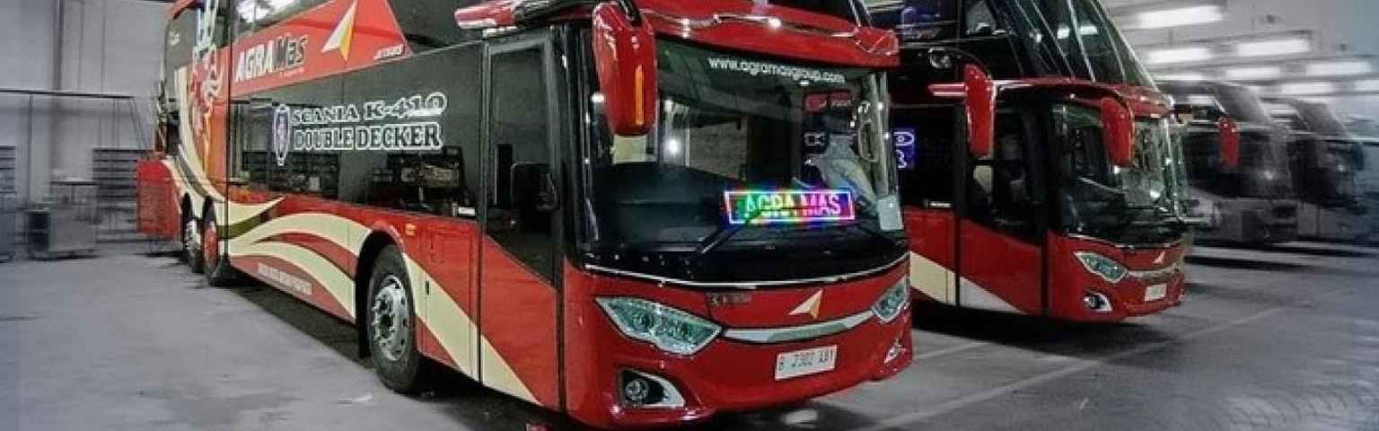 Rute, Fasilitas & Harga Tiket Bus Agra Mas Double Decker