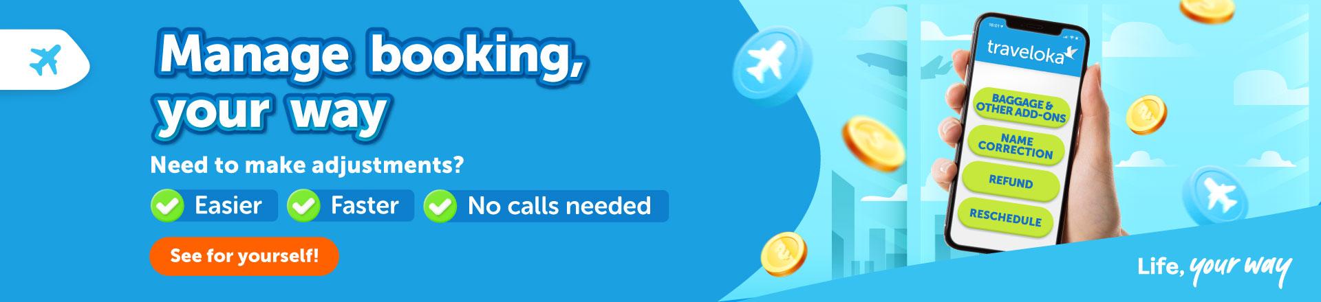 Manage Booking, your way