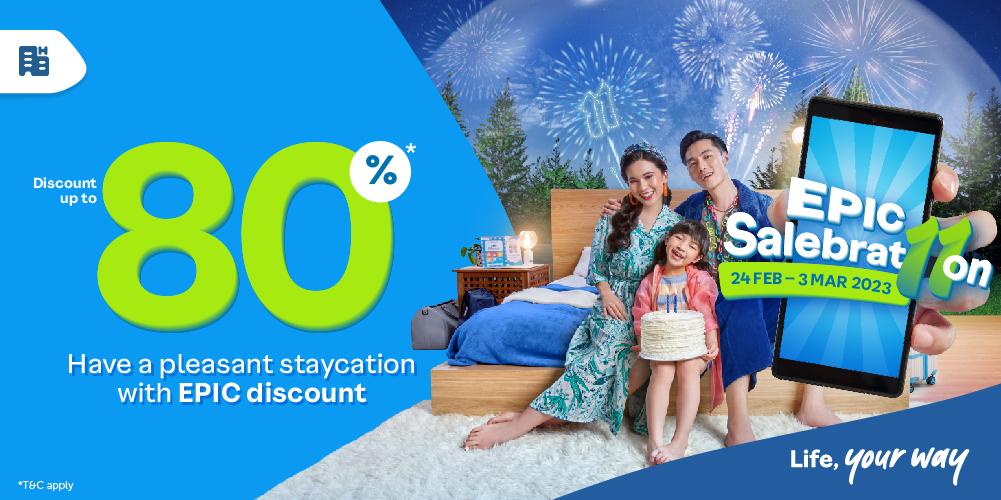 Celebrate EPIC Salebrat11on with up to 80% deal and up to THB1,500 ...