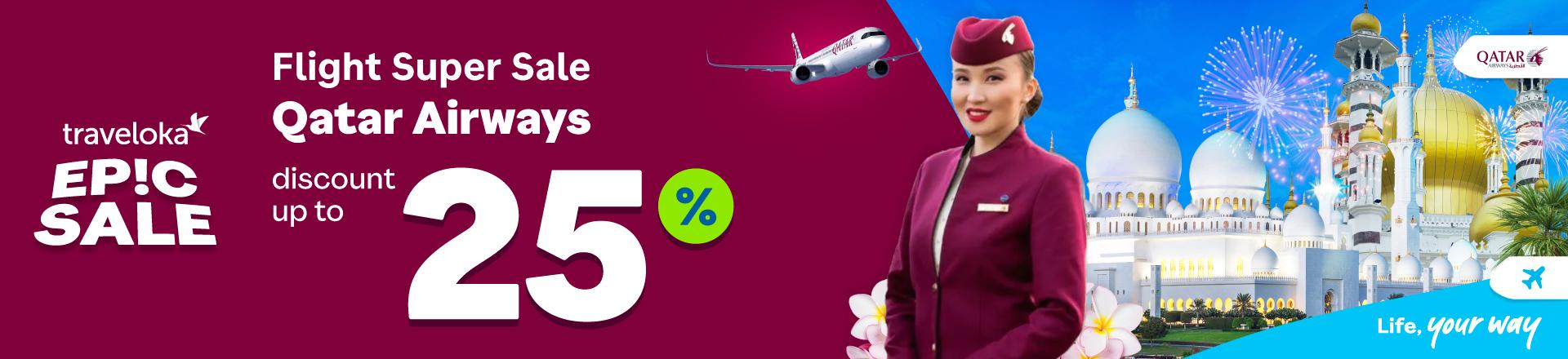 Epic Sale Qatar Airways