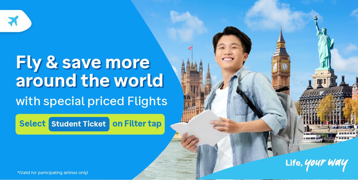 Special priced Flights for students