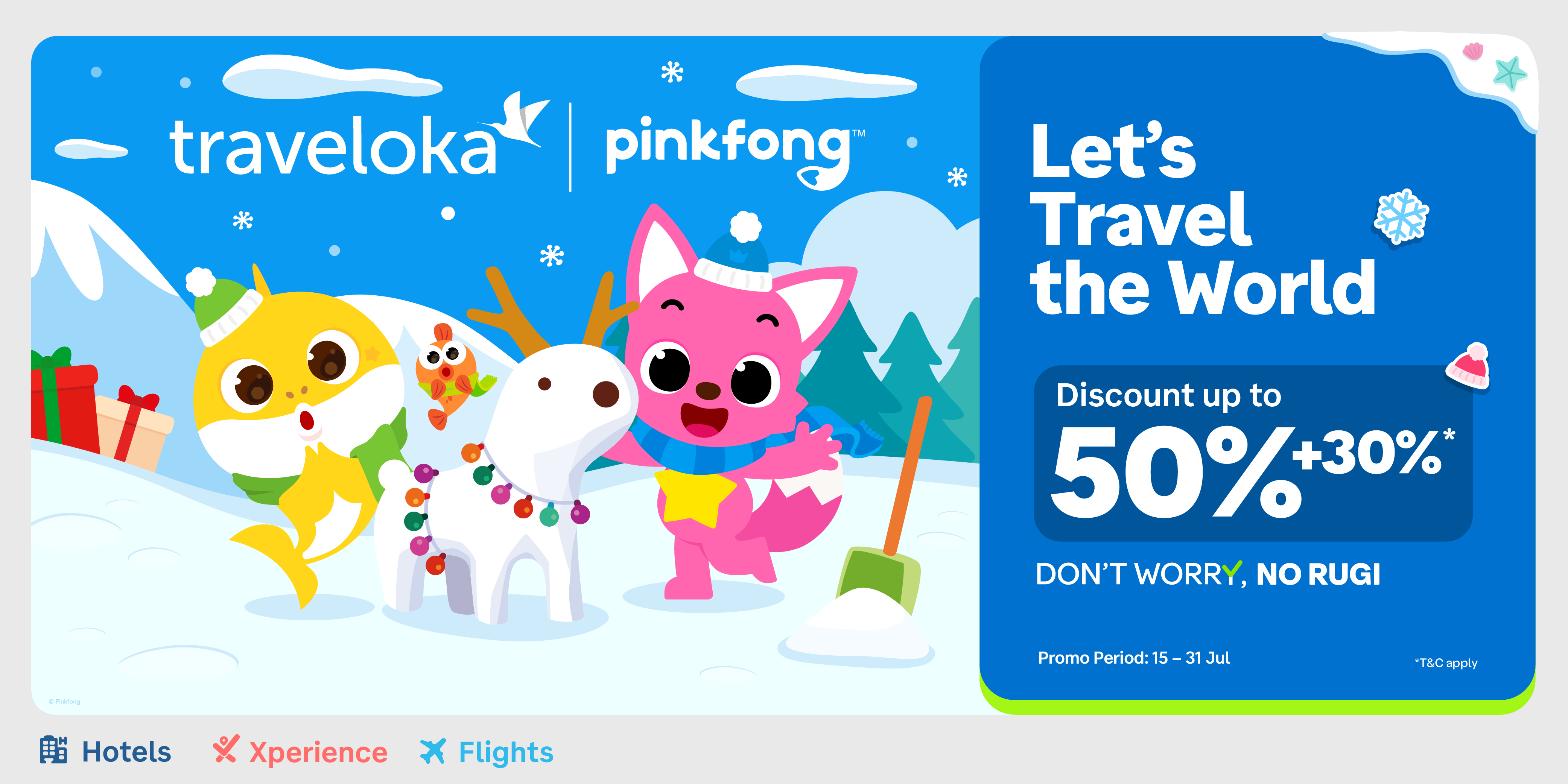 Traveloka - Up to IDR 1 Mio Off for Flights, Hotel & Activities