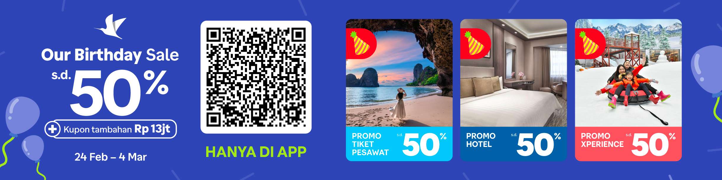 Traveloka - Discounts up to 50% Flights, Hotel & Activities