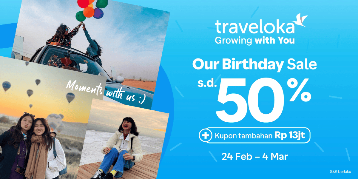 Traveloka - Discounts up to 50% Flights, Hotel & Activities