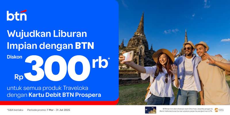 Promo Lebaran Traveloka Diskon s.d. 50%