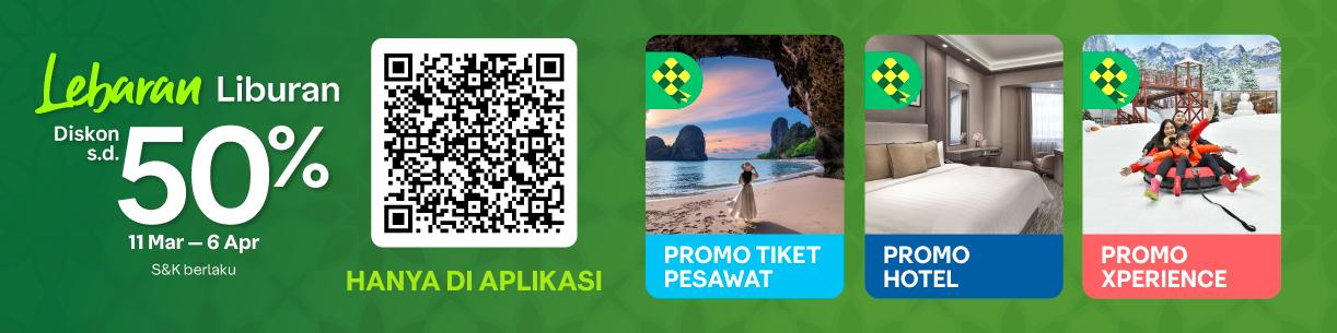 Promo Lebaran Traveloka Diskon s.d. 50%