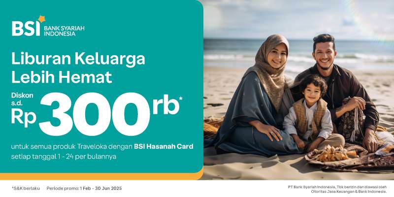 Promo Lebaran Traveloka Diskon s.d. 50%