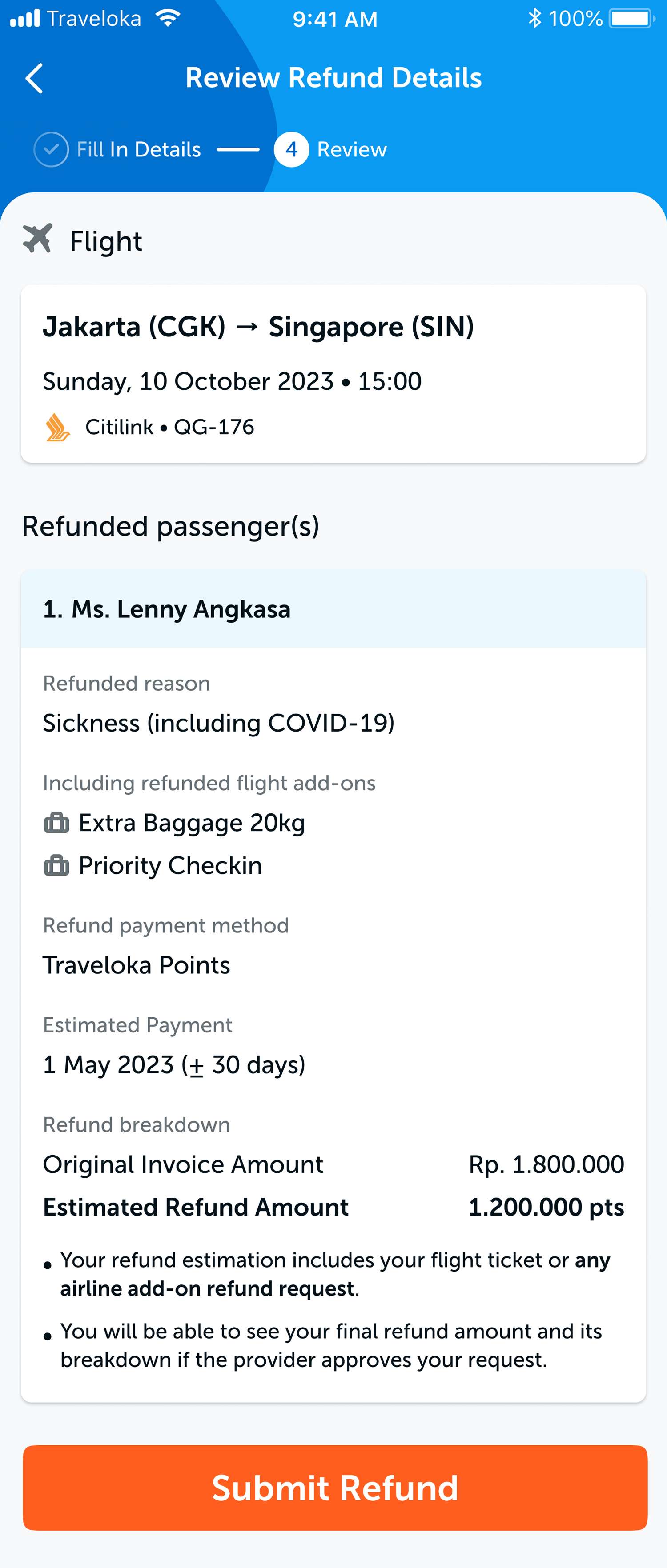 Cara mengajukan refund tiket pesawat - Pusat Bantuan Traveloka