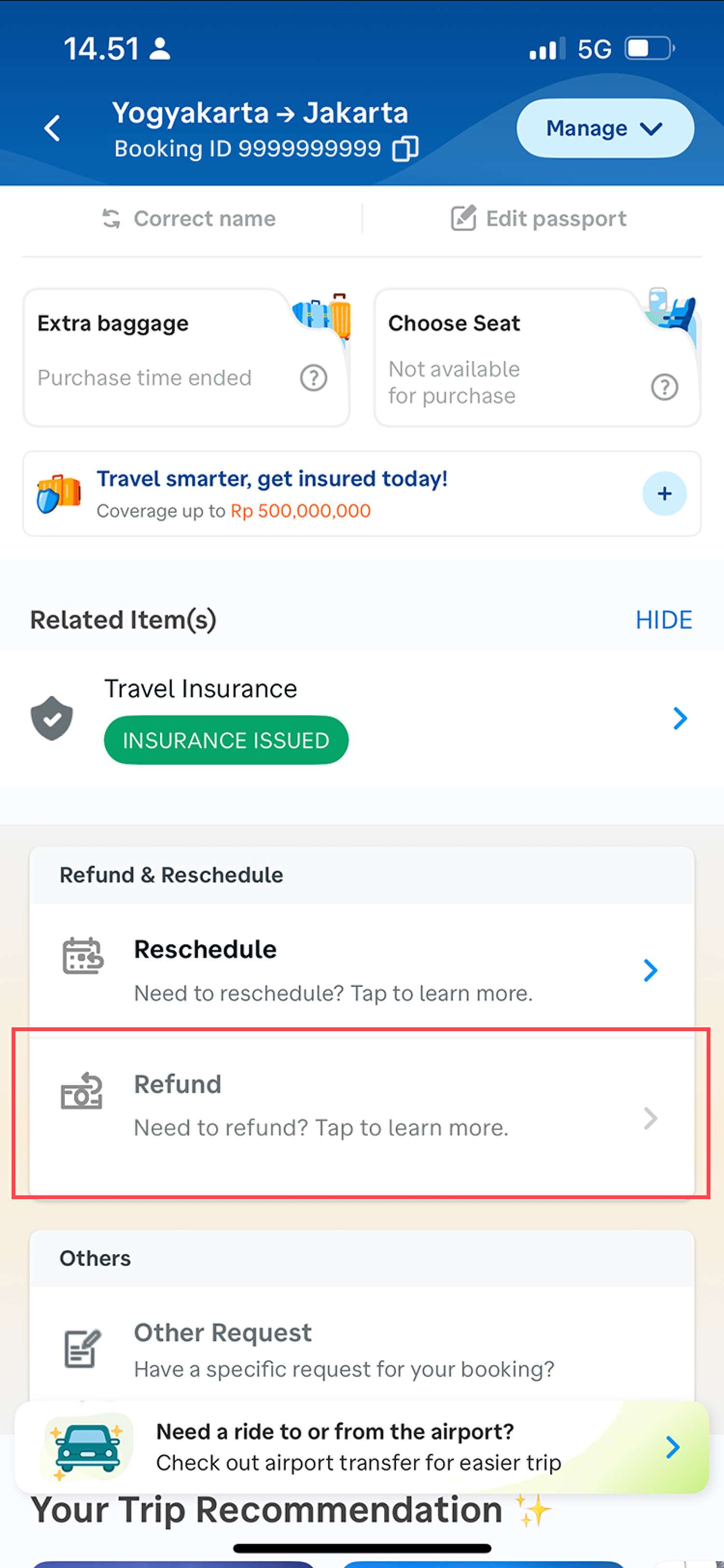 Cara mengajukan refund tiket pesawat