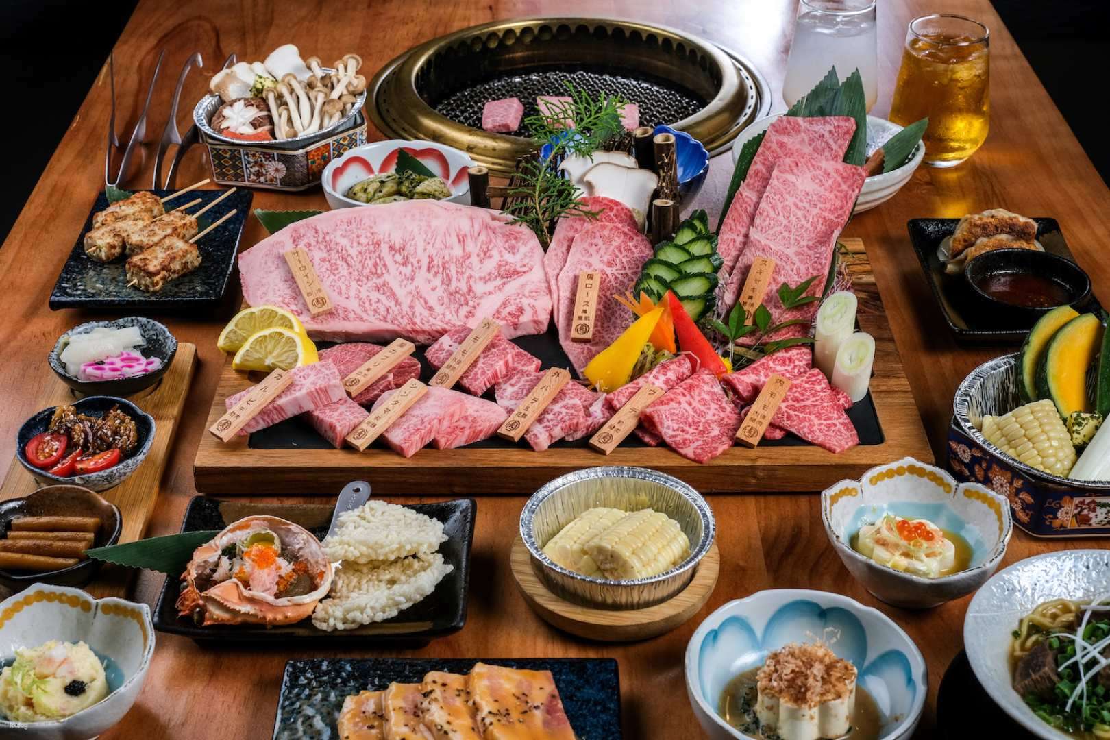 【Causeway Bay wagyu BBQ all-you-can-eat】all-you-can-eat A5 Ouka Beef yakiniku sets・A5 wagyu ...