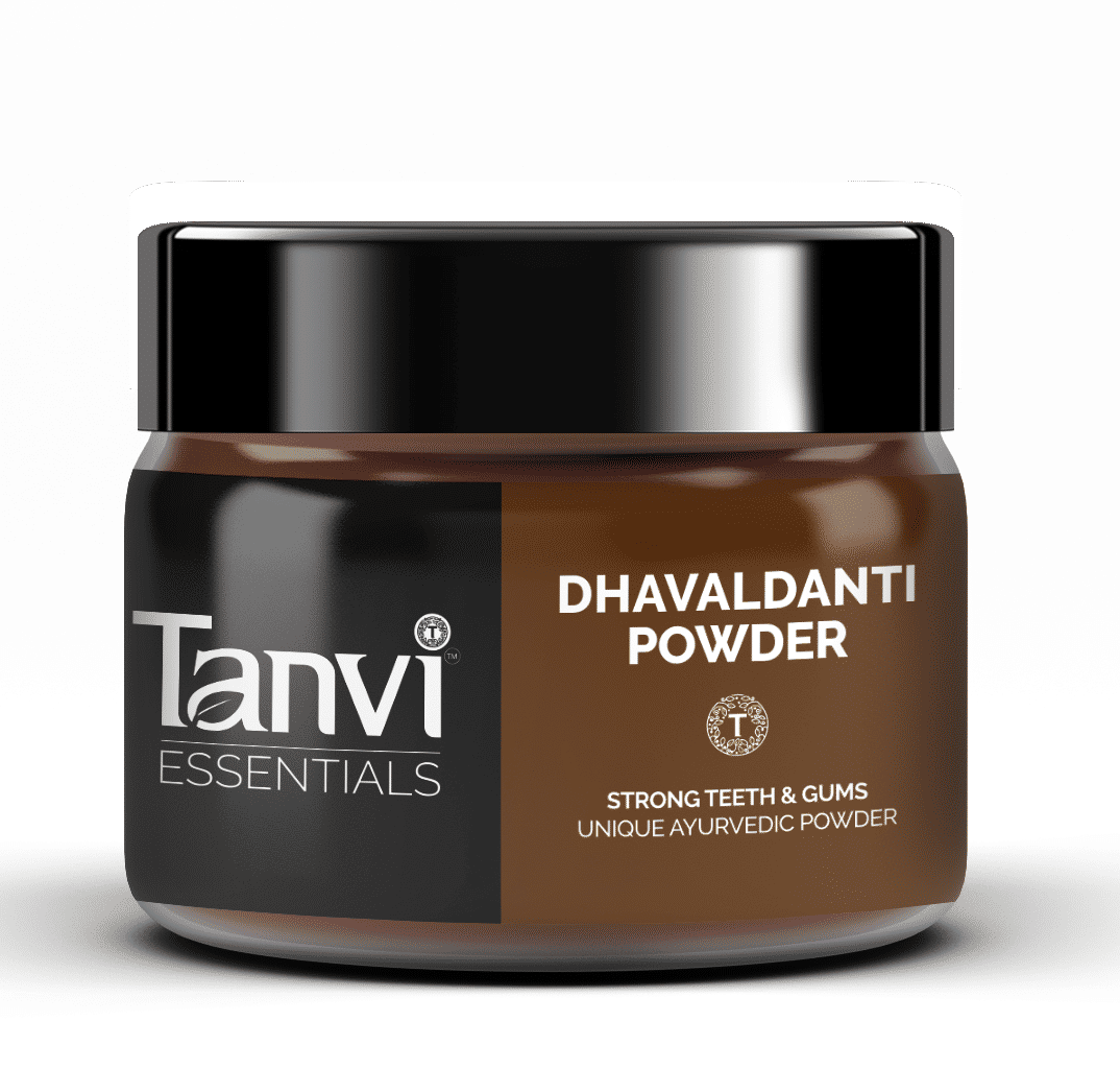 Dhavaldanti Powder: Herbal Tooth Powder for Teeth & Gum - Tanvi Herbals