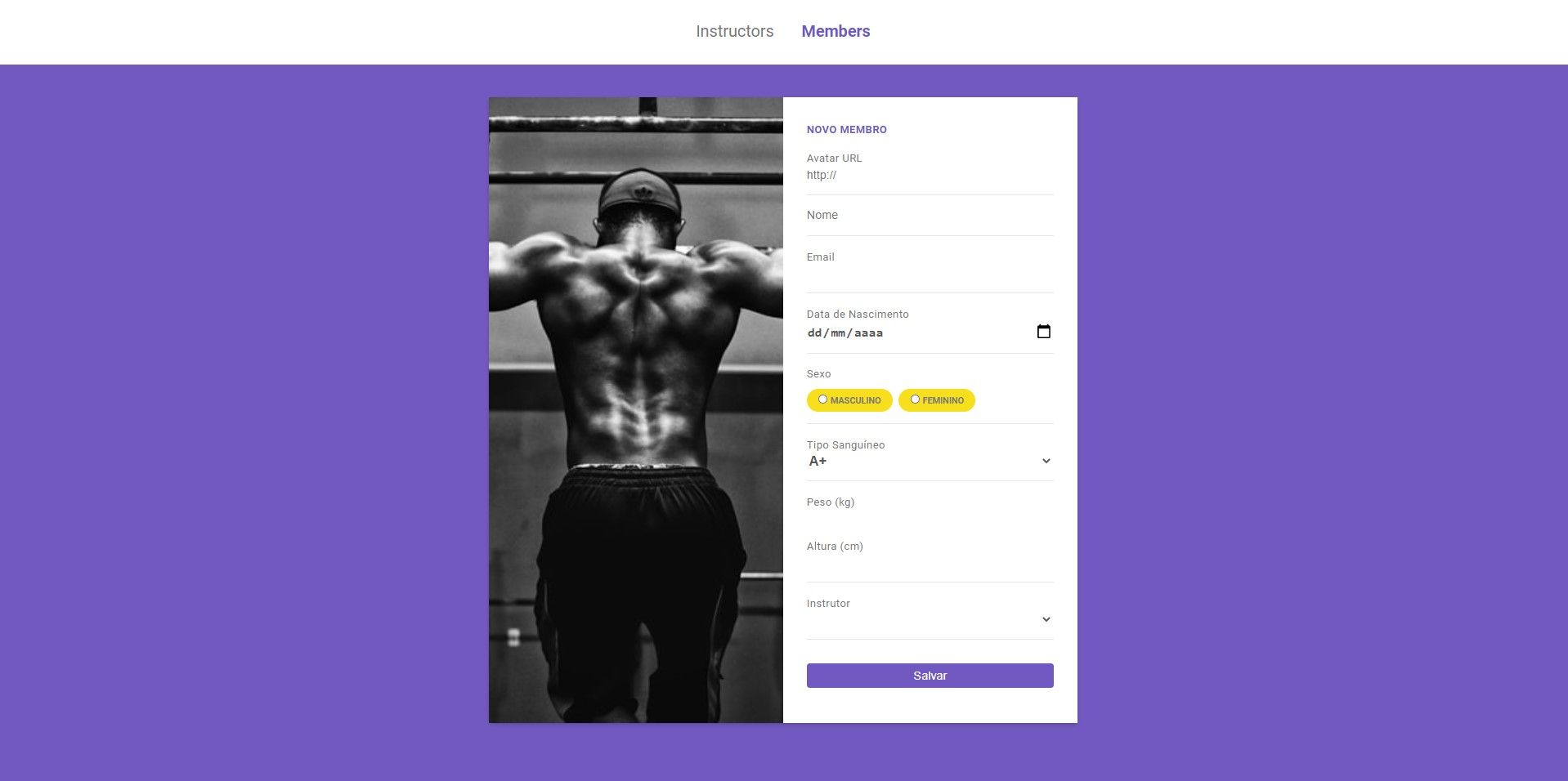 GitHub - gabrielsalvatore/gymmanager