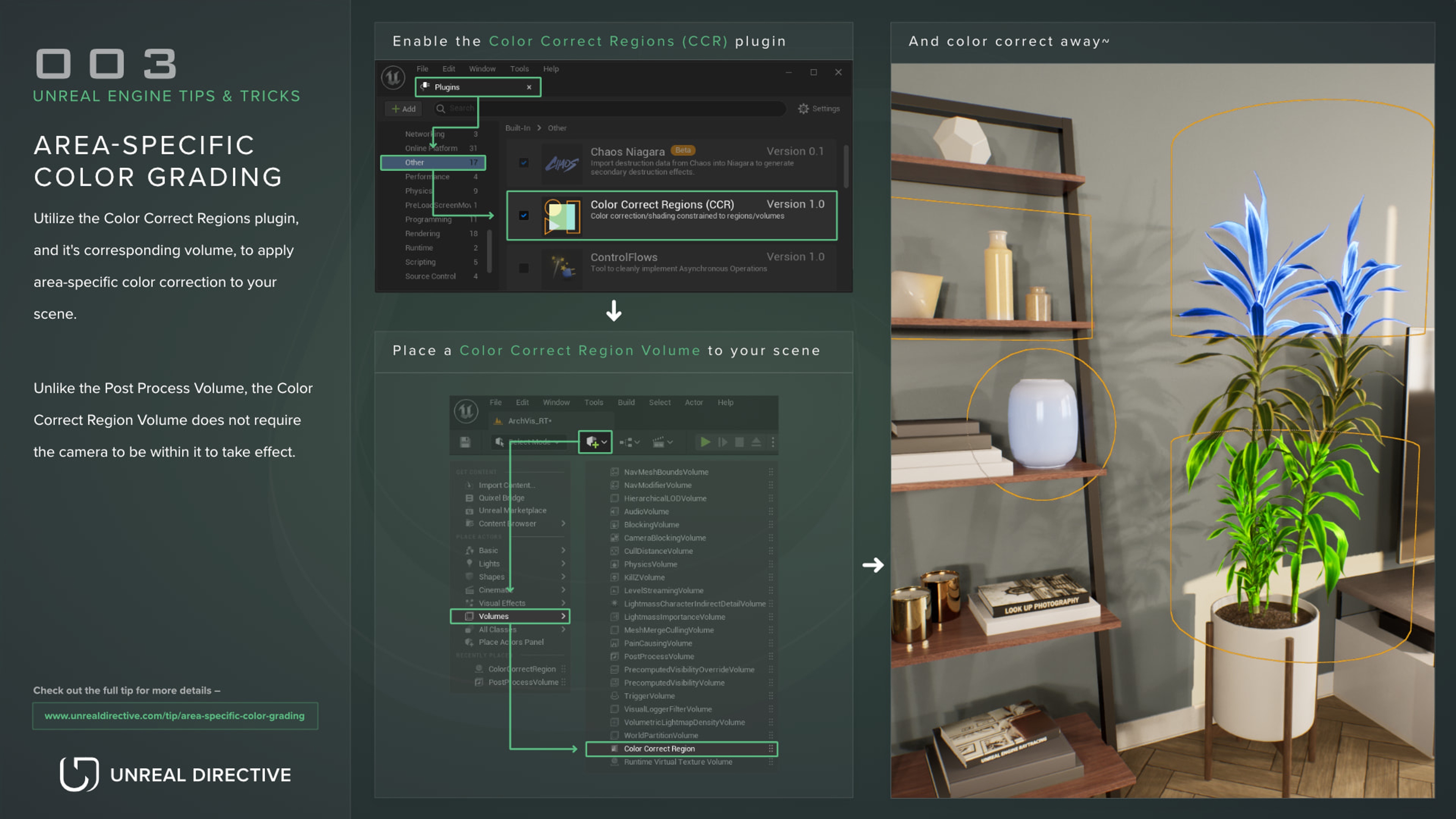 UE Tip: Area-Specific Color Grading