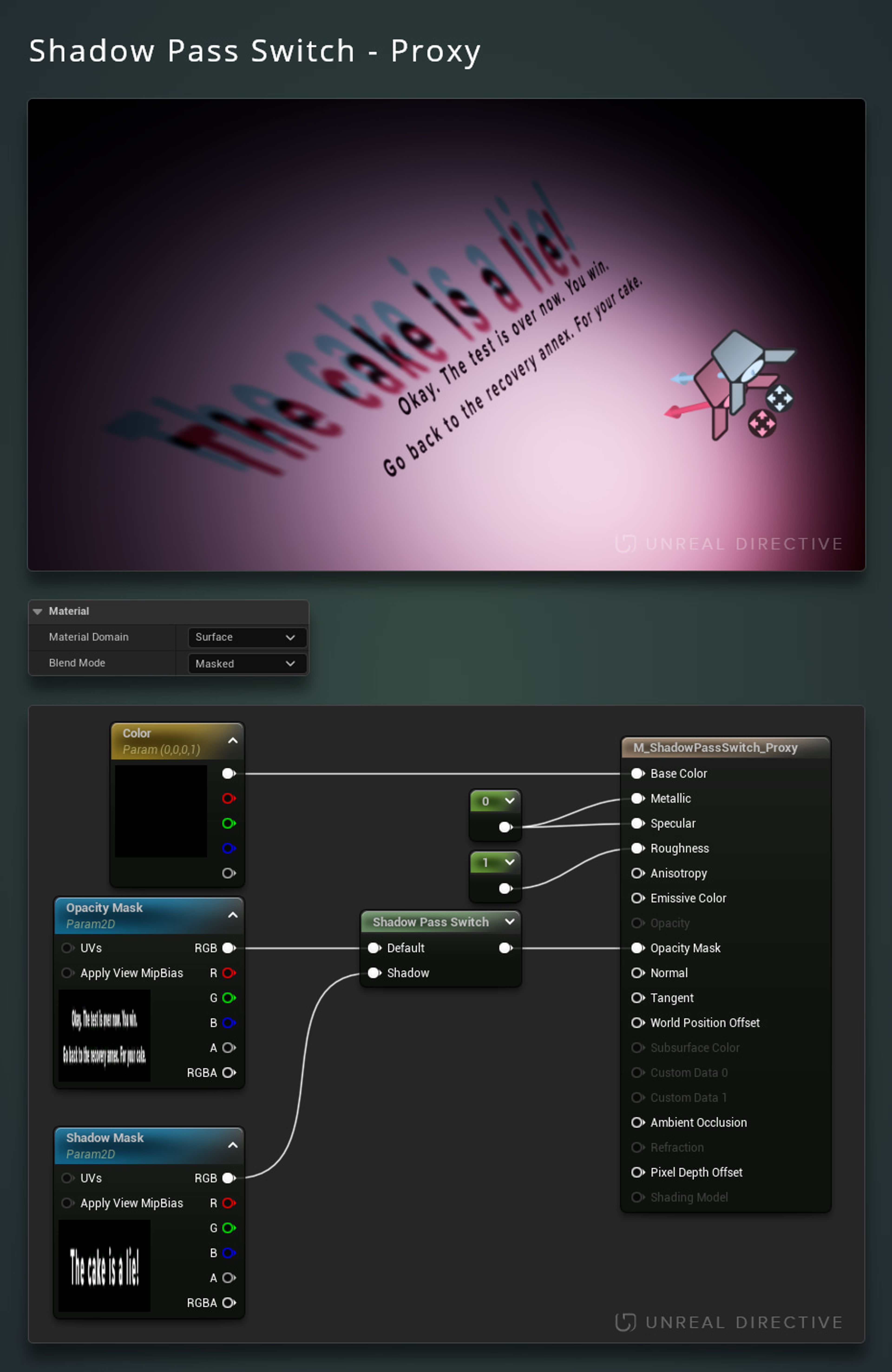 UE Tip: Shadow Pass Switch