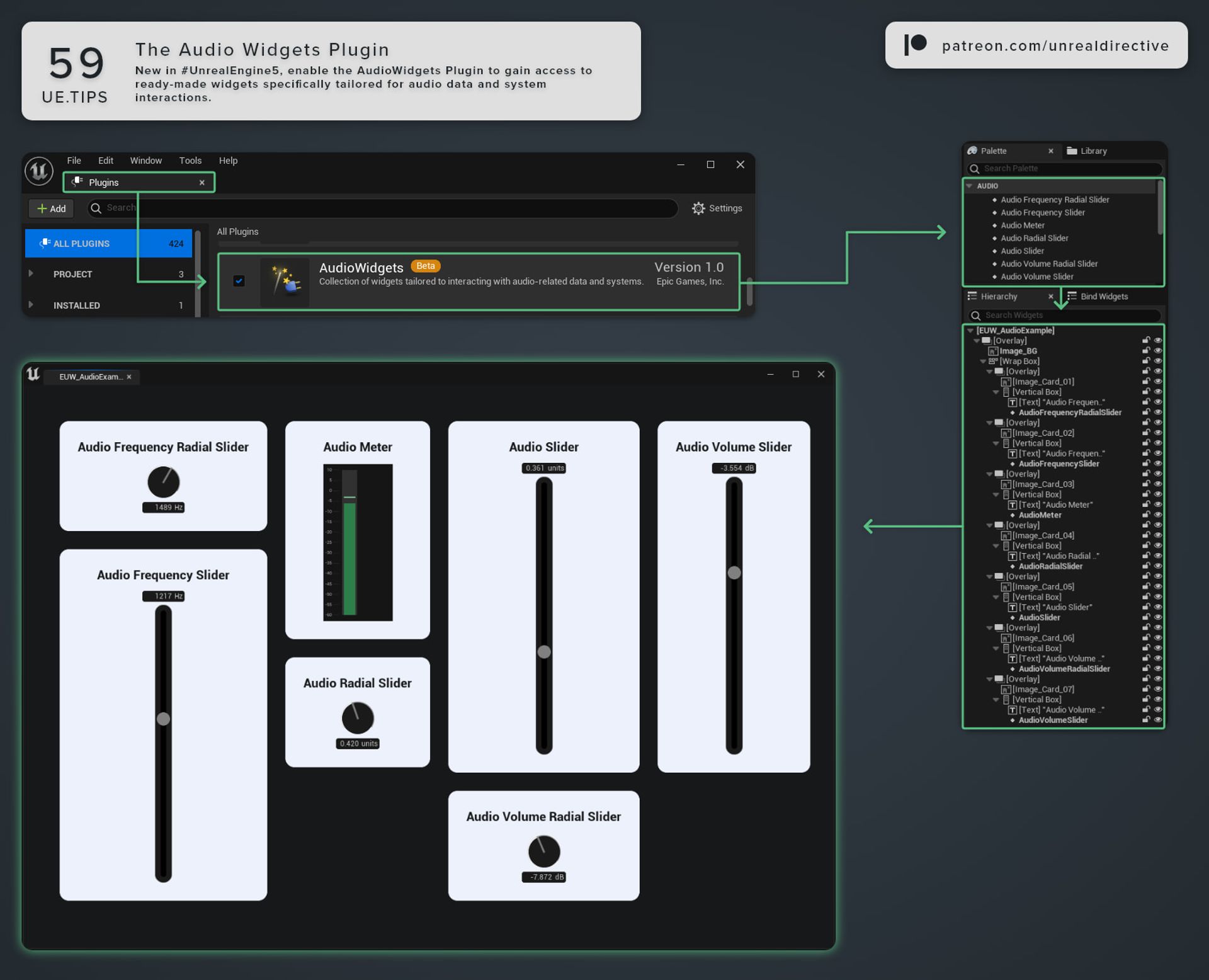 UE Tip: The Audio Widgets Plugin