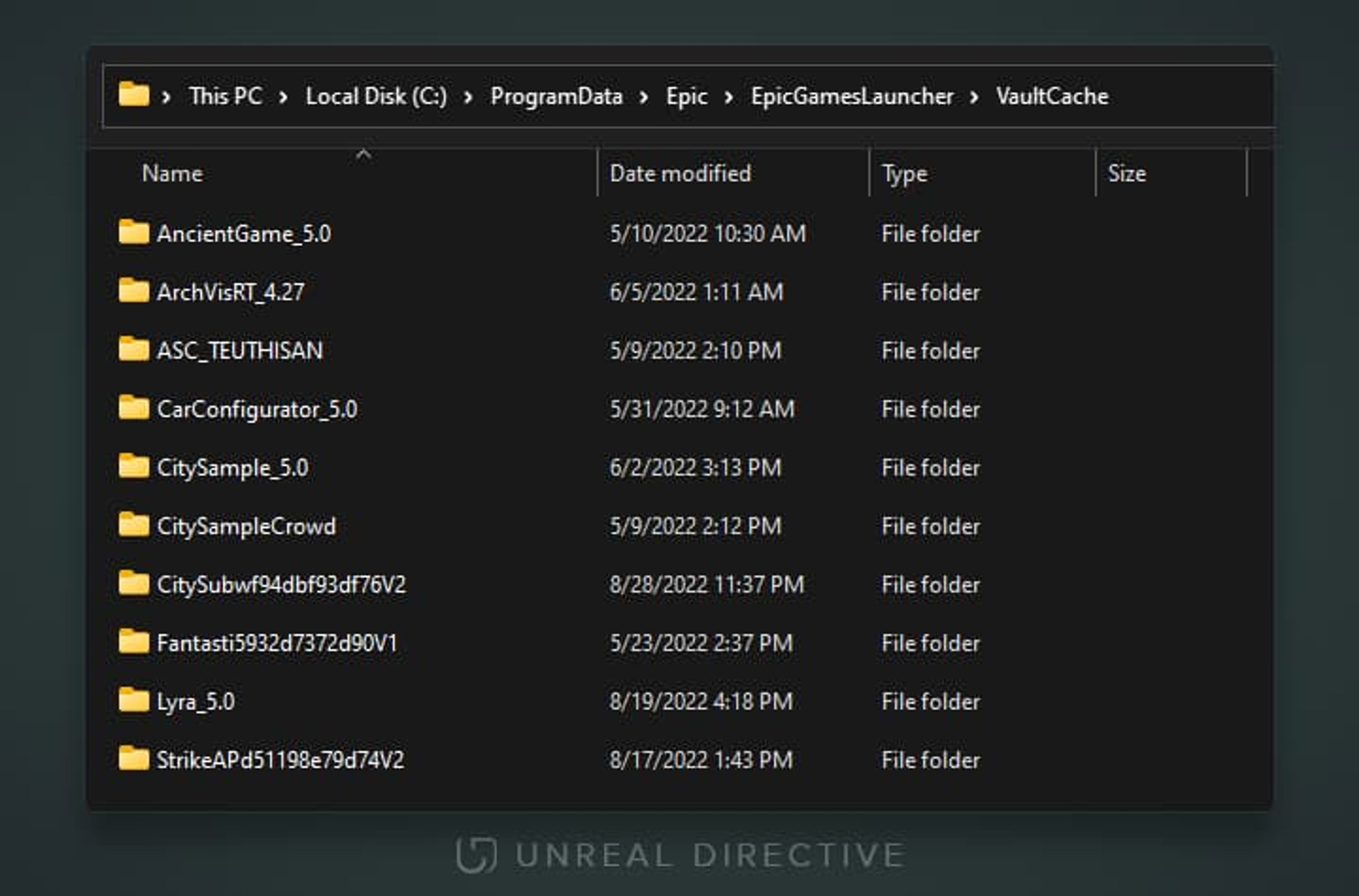 UE Tip: Reclaim Diskspace Vault Cache