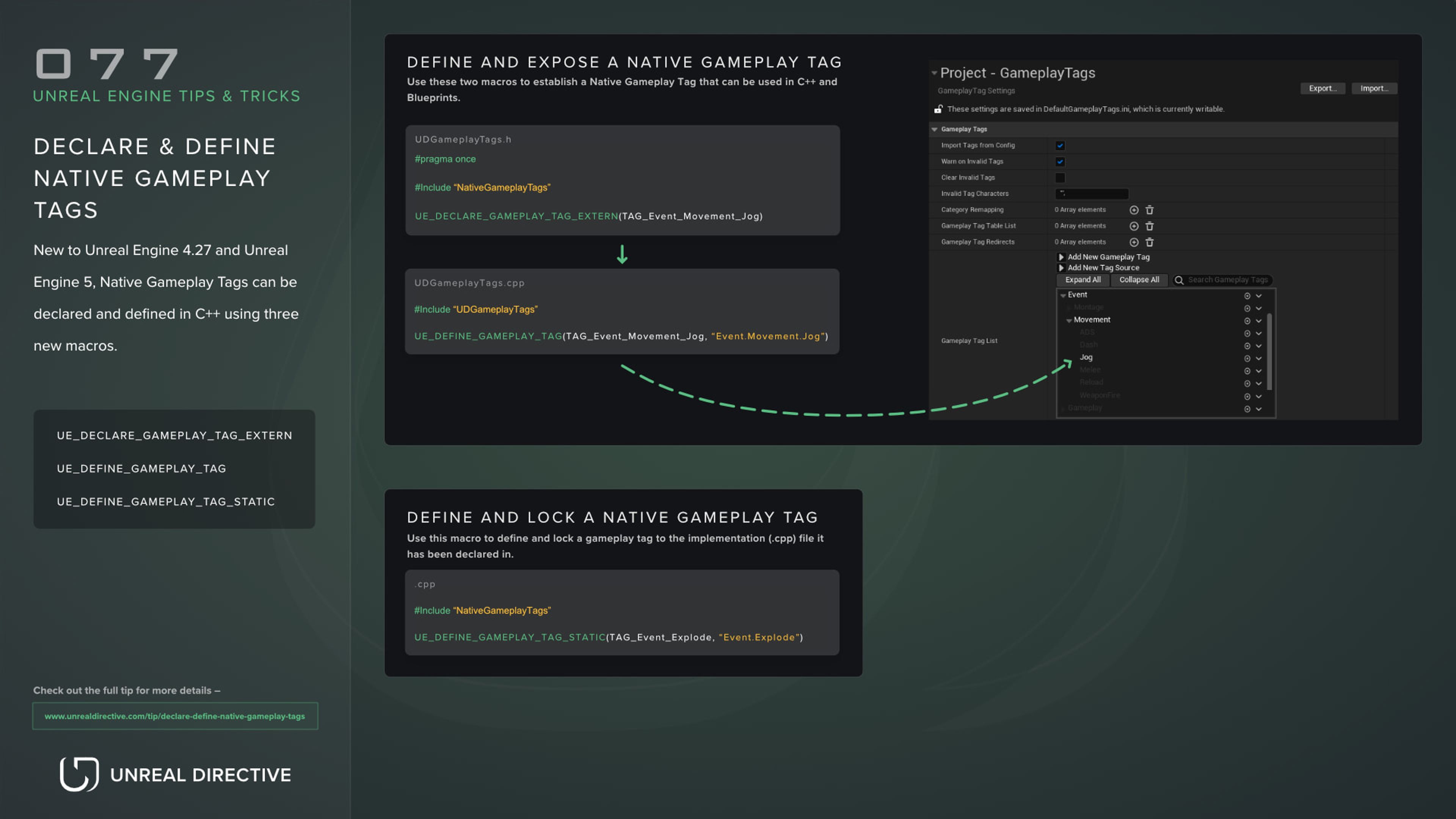 UE Tip: Declare & Define Native Gameplay Tags