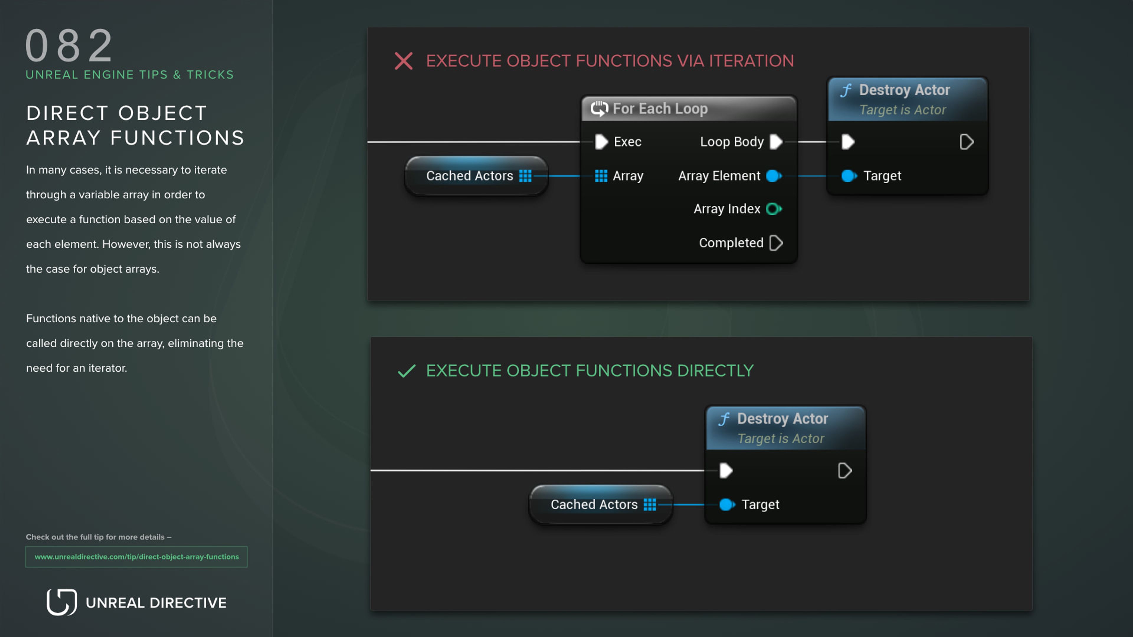 UE Tip: Direct Object Array Functions