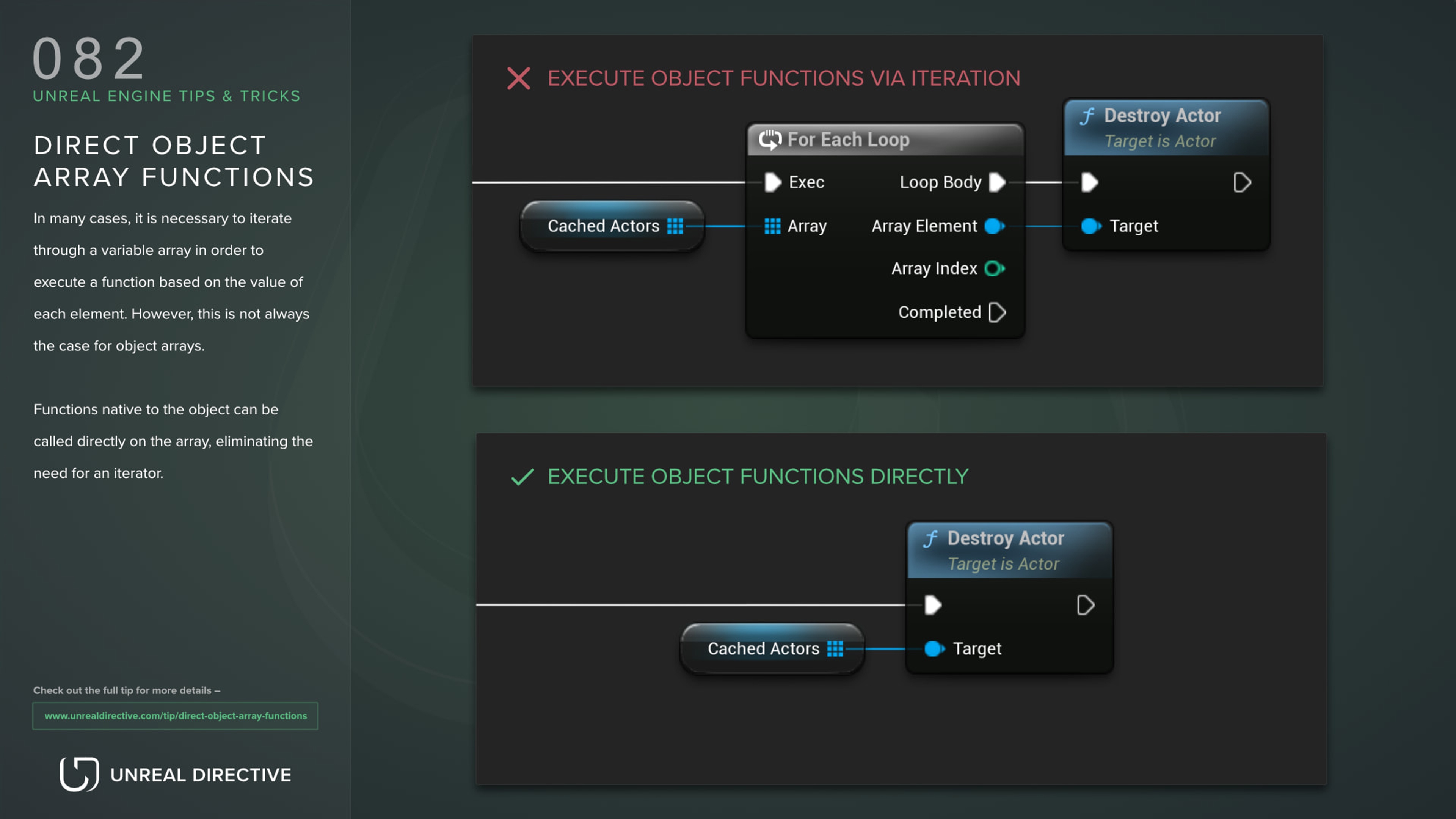 Ue Tip Direct Object Array Functions 