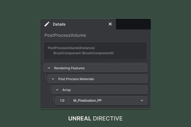 UE Tip: Post Process Pixelization