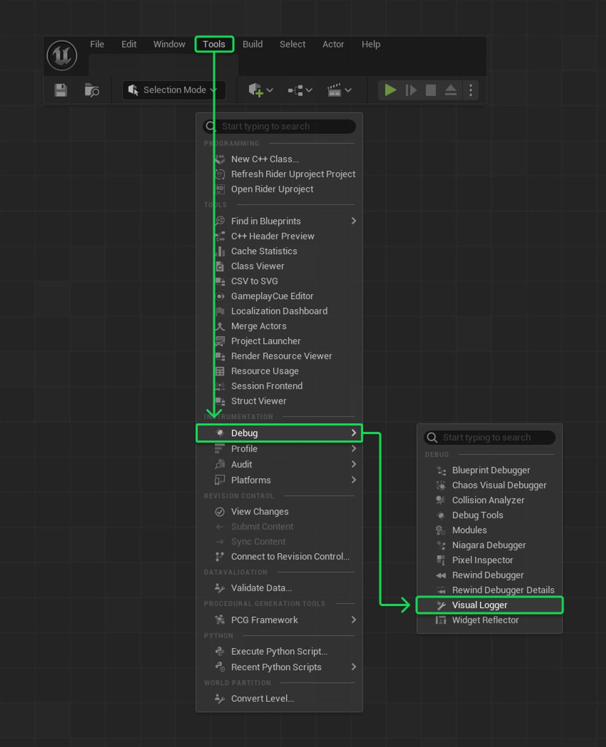 UE Tip: The Visual Logger