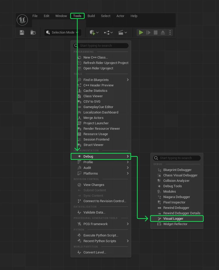 UE Tip: The Visual Logger