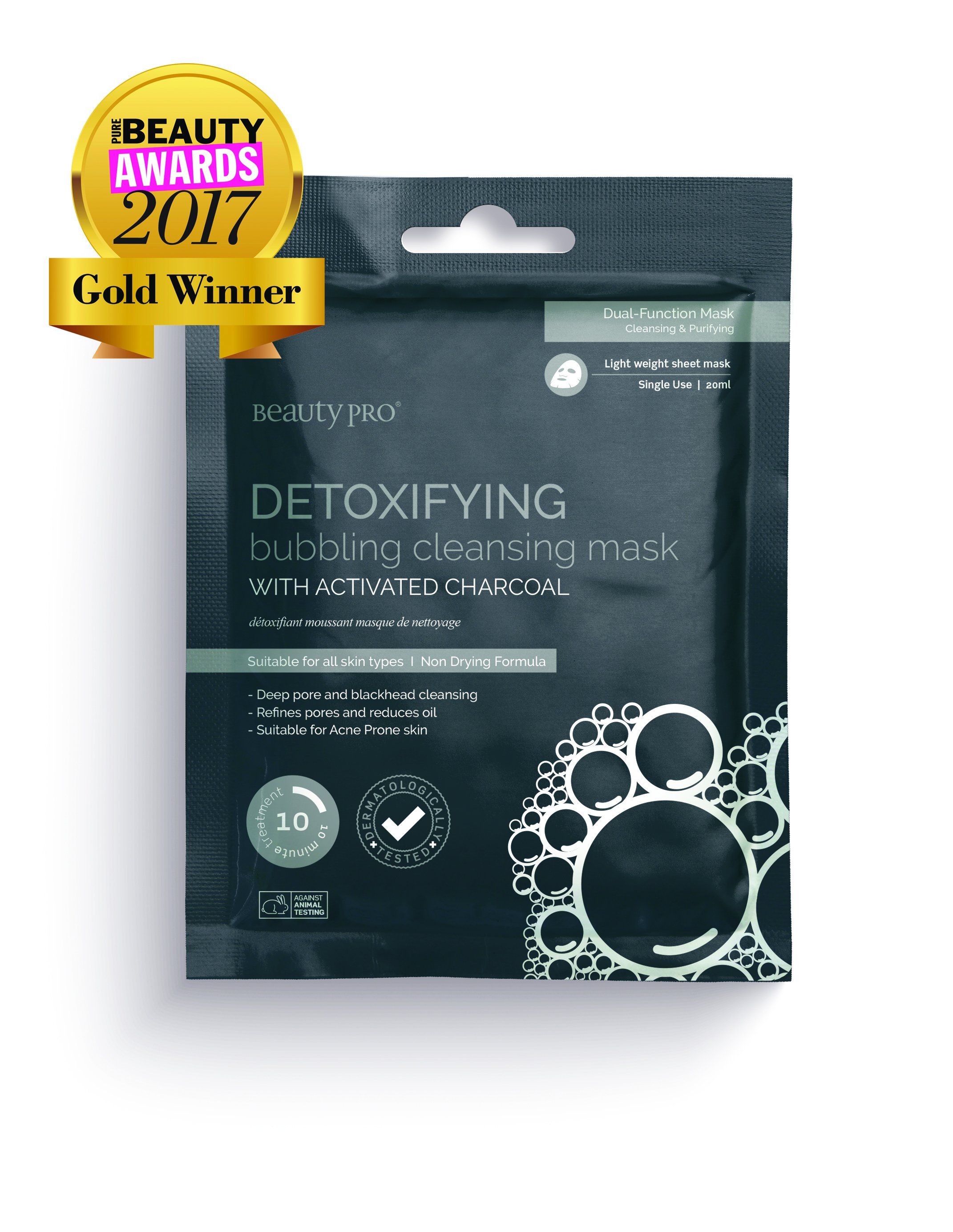 BarberPro Detoxifying Foaming Mask With Activated Charcoal - Tradehouse