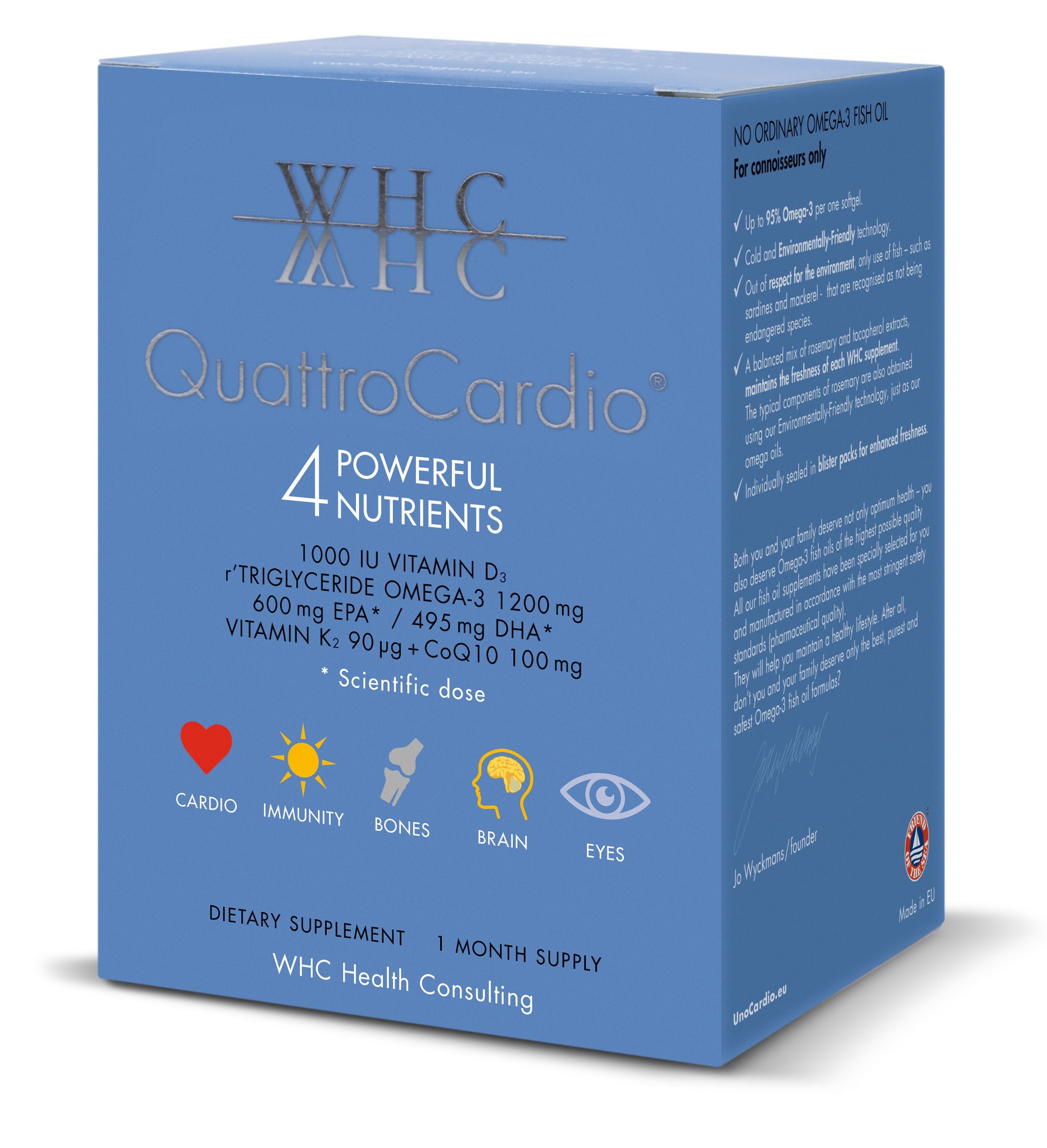 WHC Labs QuattroCardio ravintolisä - Tradehouse