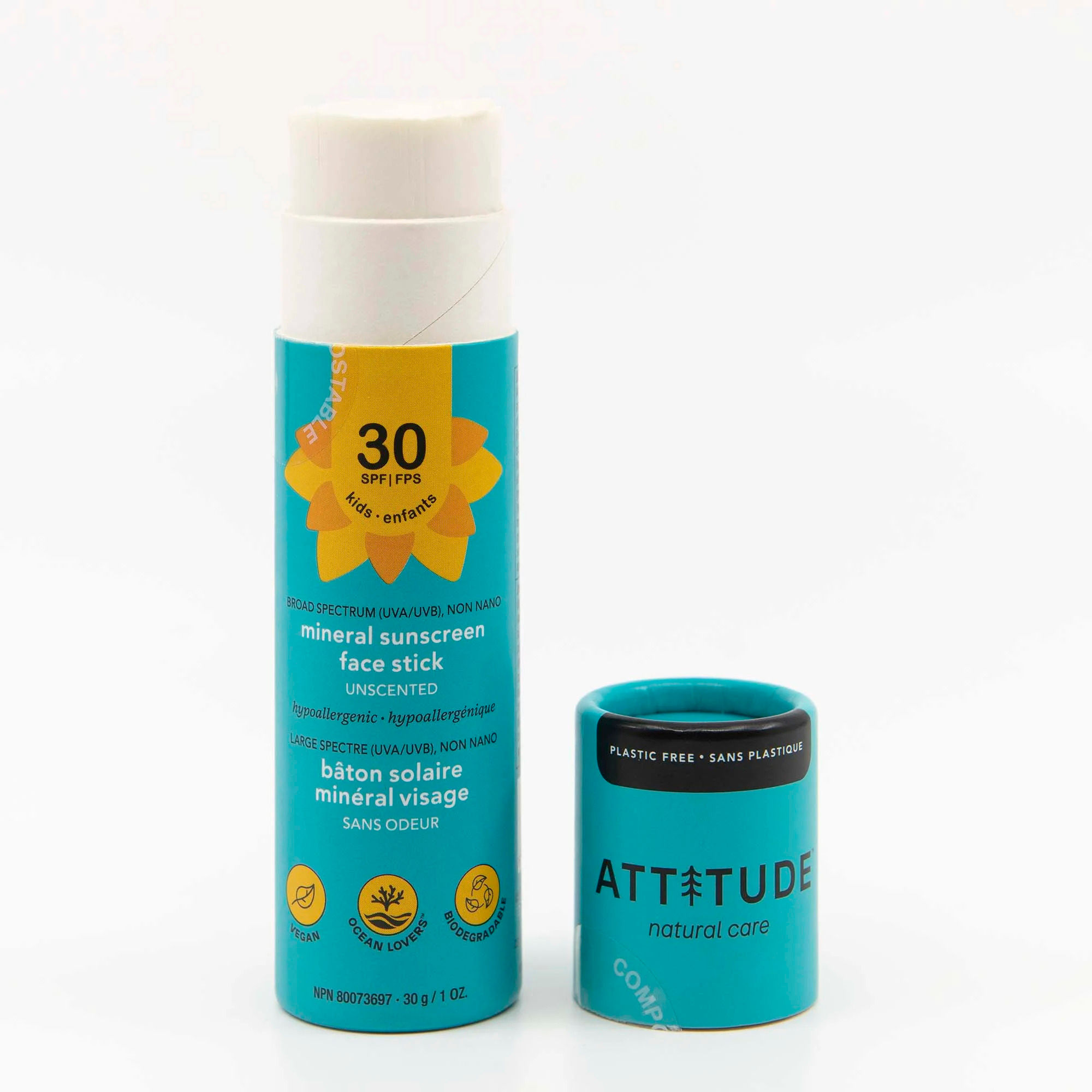 Attitude Baby & Kids Face Stick SPF 30 Fragrance free - Tradehouse