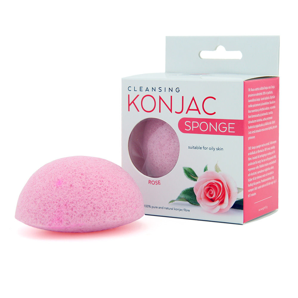 Cleansing Konjac Sponge with Rose - Tradehouse