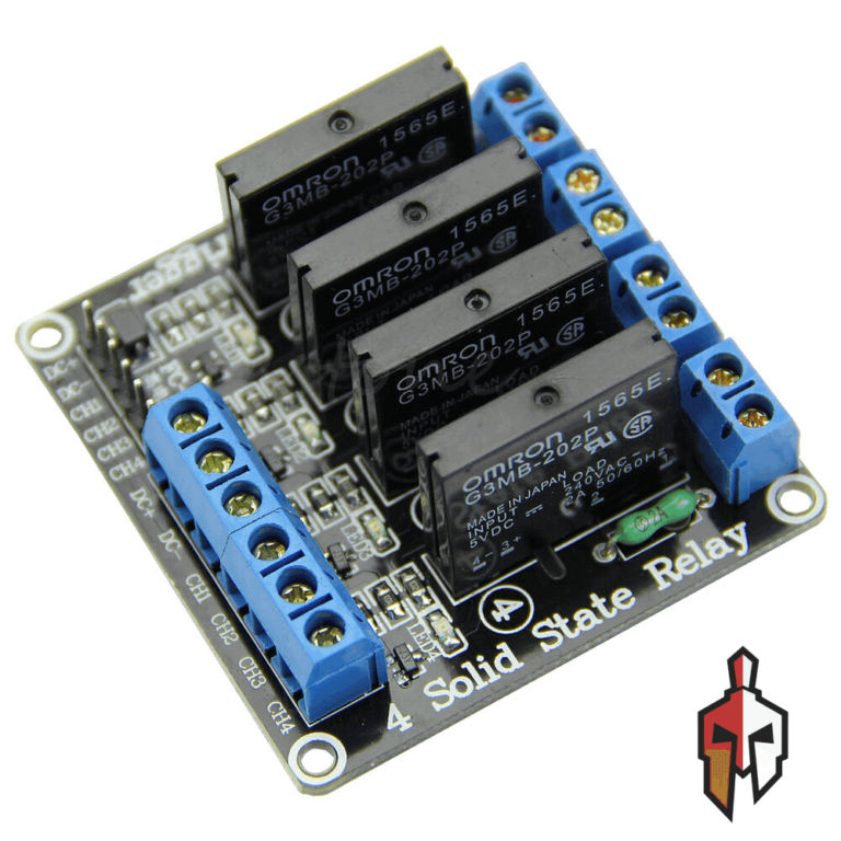 4 channel 5V DC OMRON Solid State Relay Module - Alphatronic