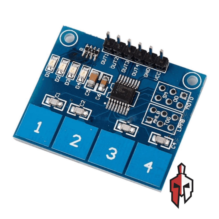 Capacitive Touch 4 Pad sensor TTP224 - Alphatronic