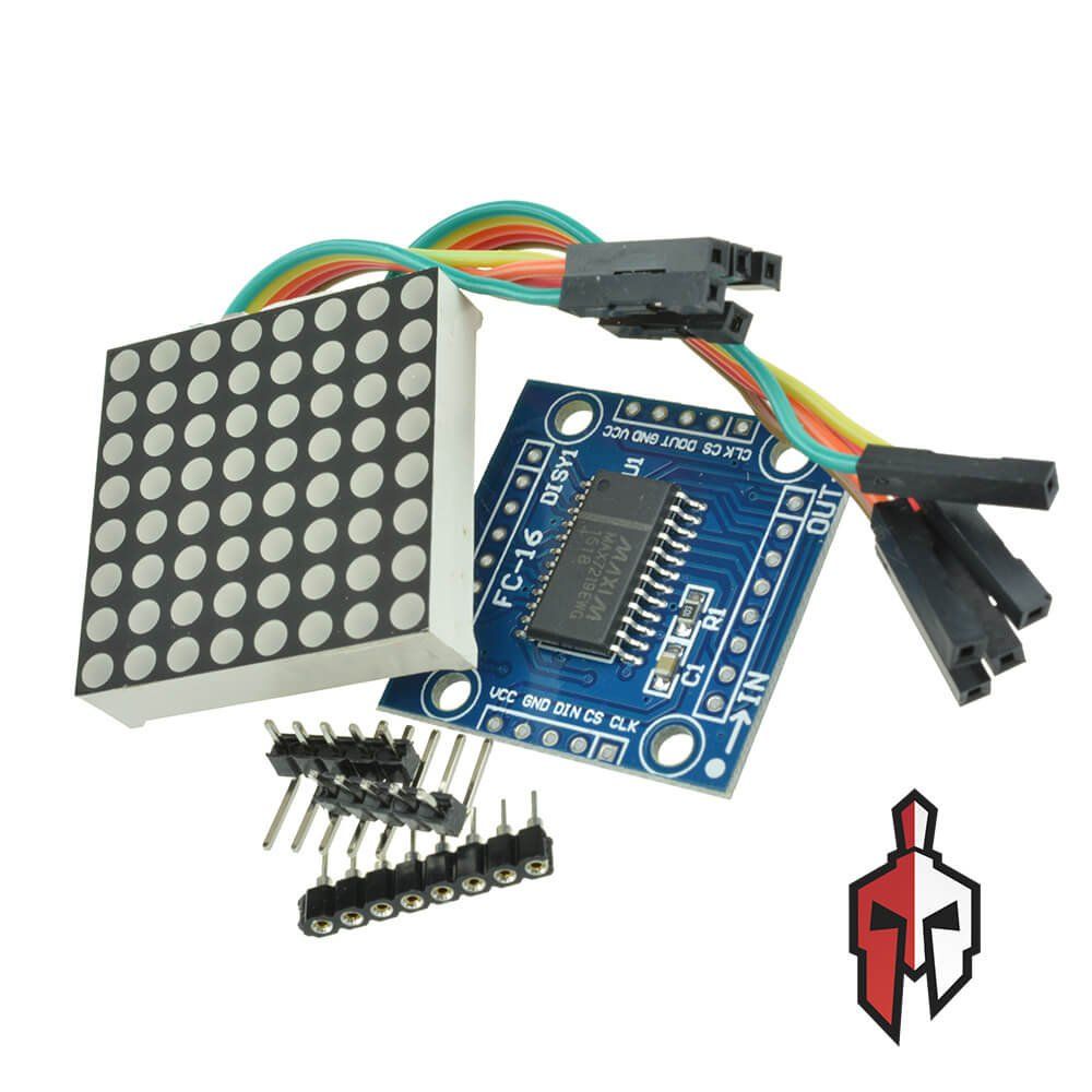 MAX7219 8 X 8 LED Dot Matrix Module V2 - Alphatronic