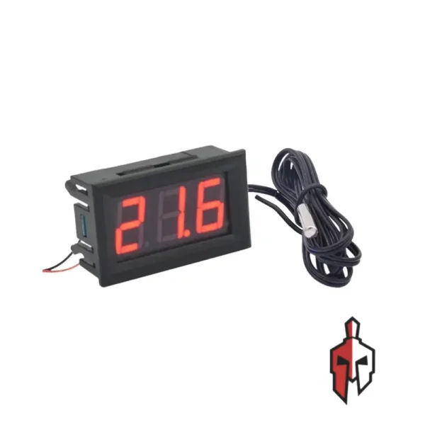 LED Digital Thermometer with Waterproof Probe Sensor DC 5-12V 0.56 ...