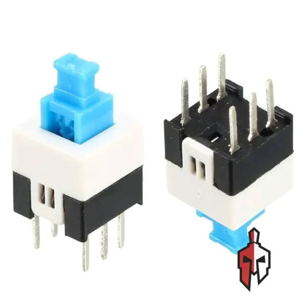 7x7x12mm ON-OFF Self Lock Push Button - Alphatronic