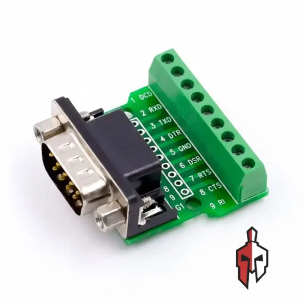 DB9 Male Screw Terminal to RS232 RS485 Conversion Board - Alphatronic