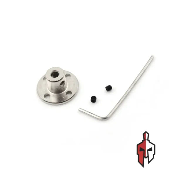 Flange Coupling Steel Shaft 4mm Bore - Alphatronic